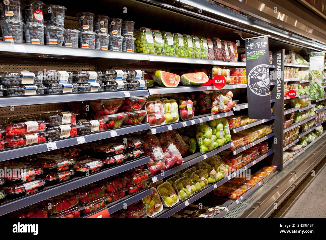 Woolworths groceries at the Woolies foodmarket, Table Bay Mall Stock ...