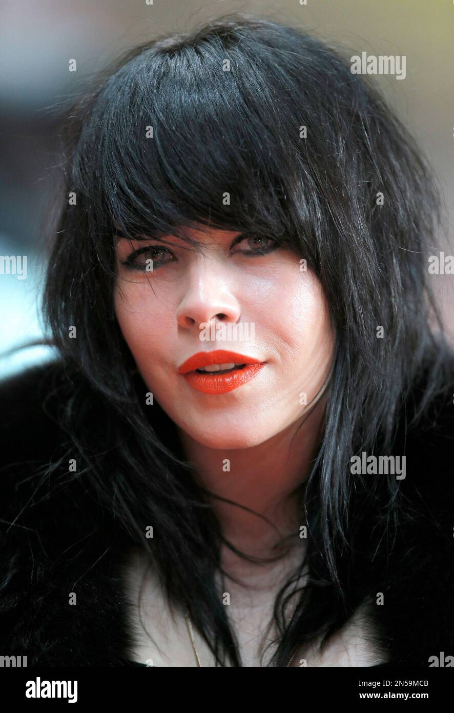 British singer Alex Hepburn poses during the French League One soccer ...