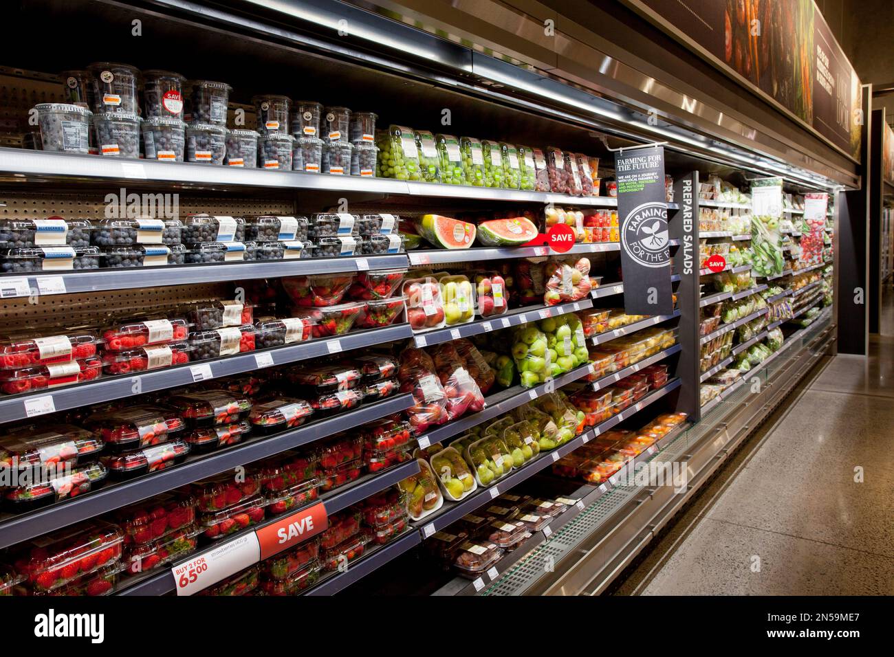 Woolworths groceries at the Woolies foodmarket, Table Bay Mall Stock ...