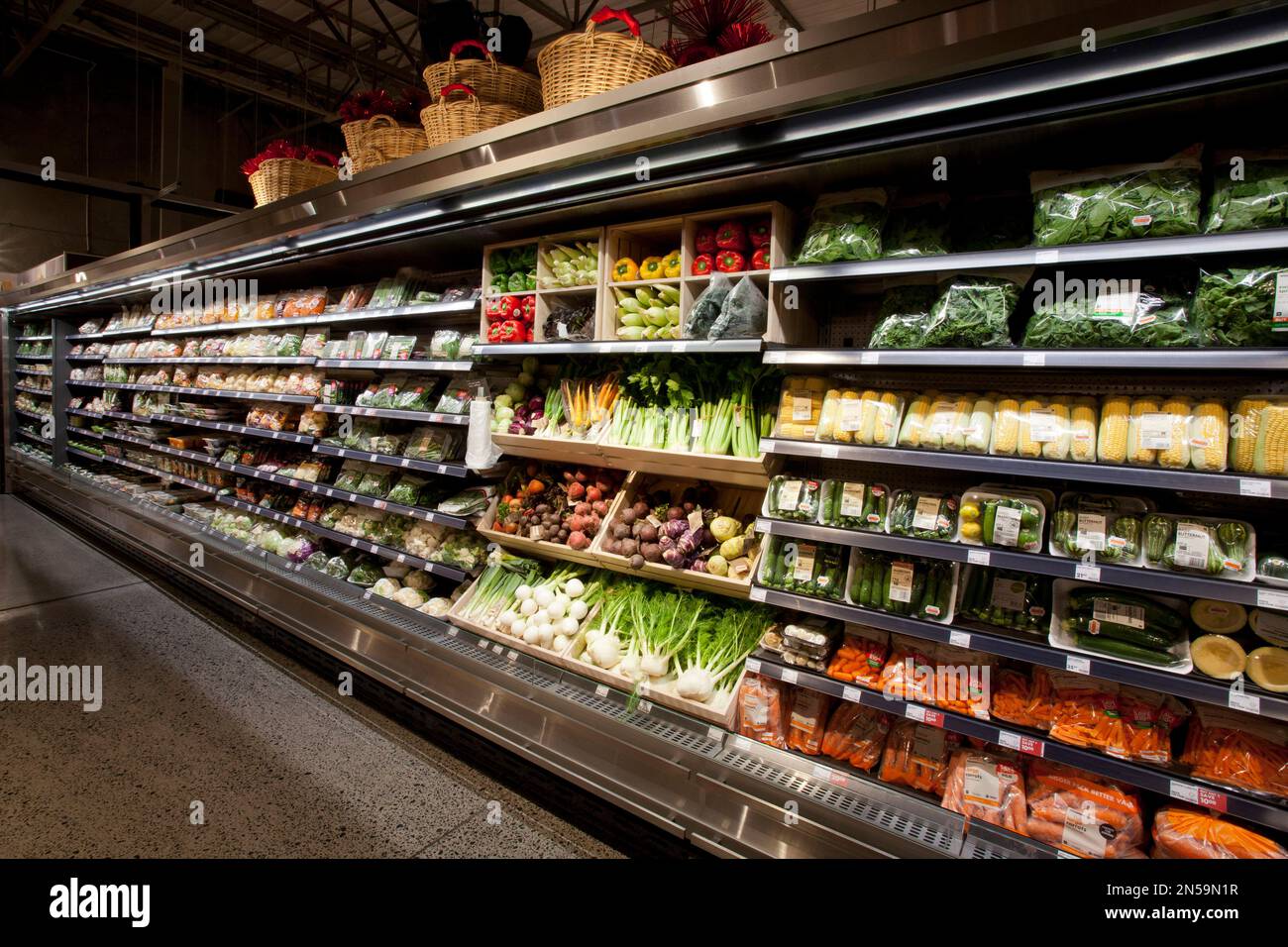 Woolworths groceries at the Woolies foodmarket, Table Bay Mall Stock ...