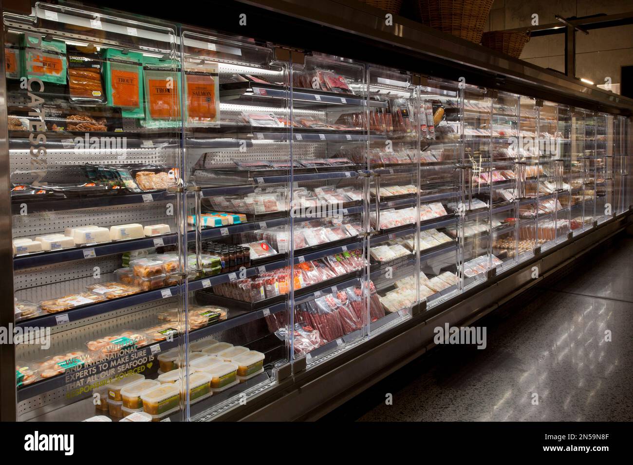 Woolworths groceries at the Woolies foodmarket, Table Bay Mall Stock ...