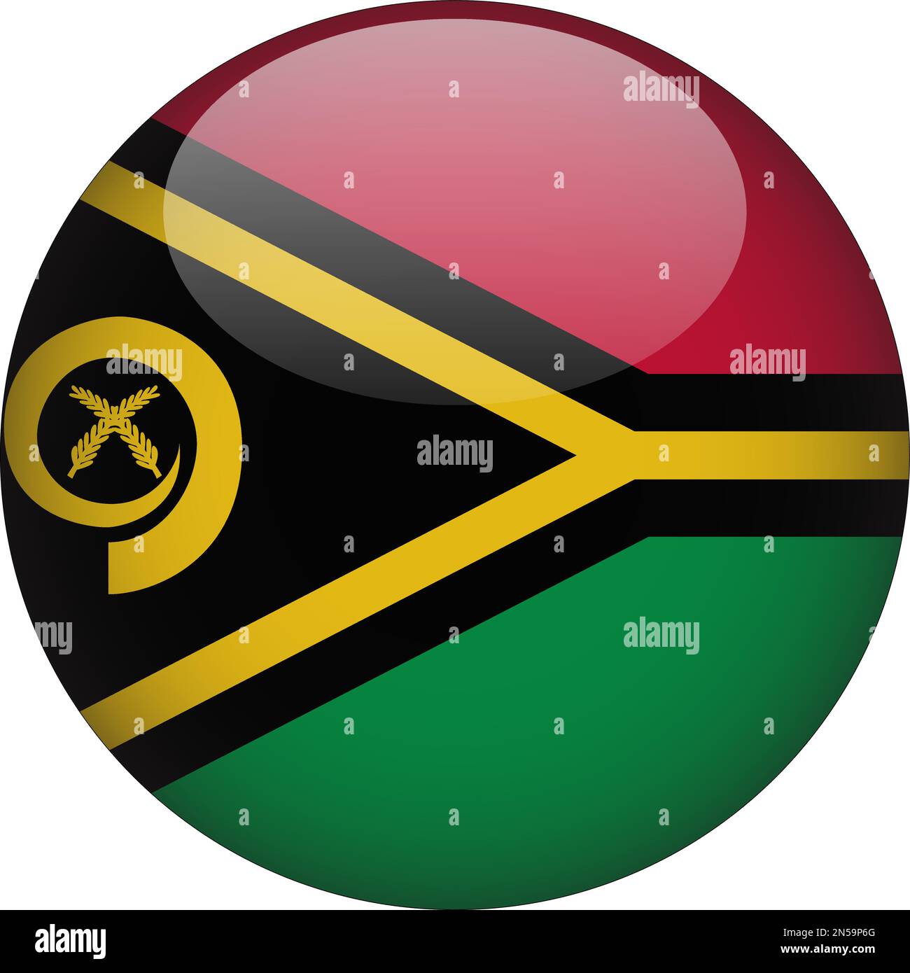 Vanuatu 3D Rounded Flag Icon Button Vector Stock Vector Image & Art - Alamy