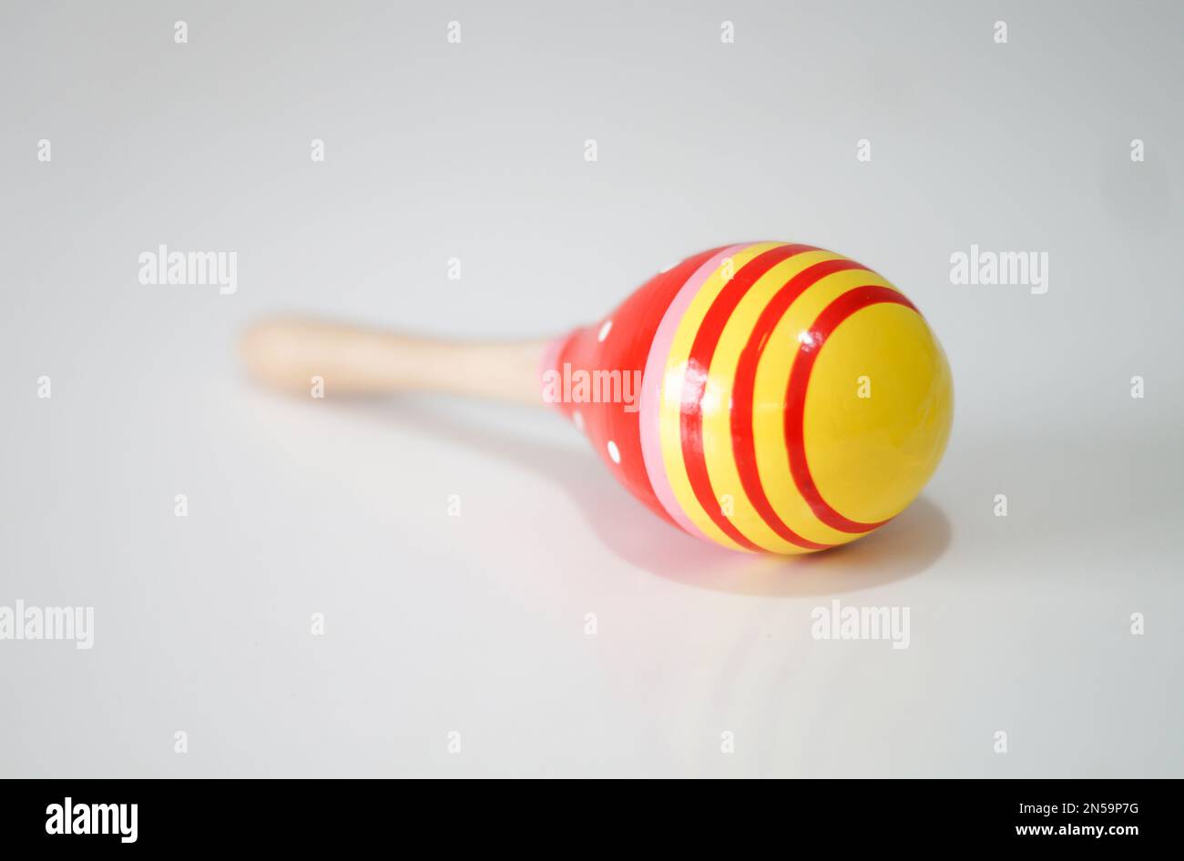 Maracas on a white isolated background Stock Photo - Alamy