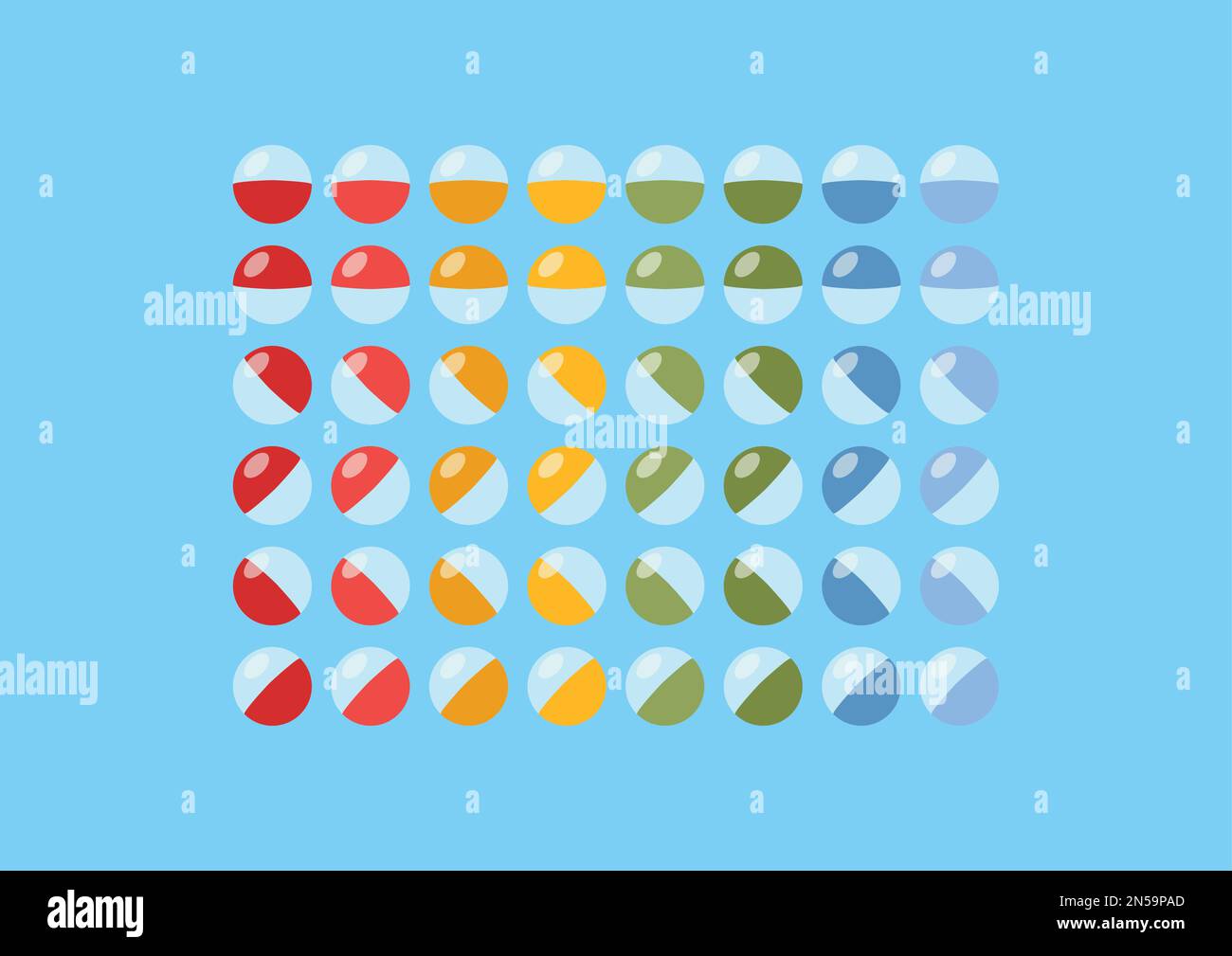 Colorful capsules from toy vending machine. Gacha Gacha Toy Capsule ...