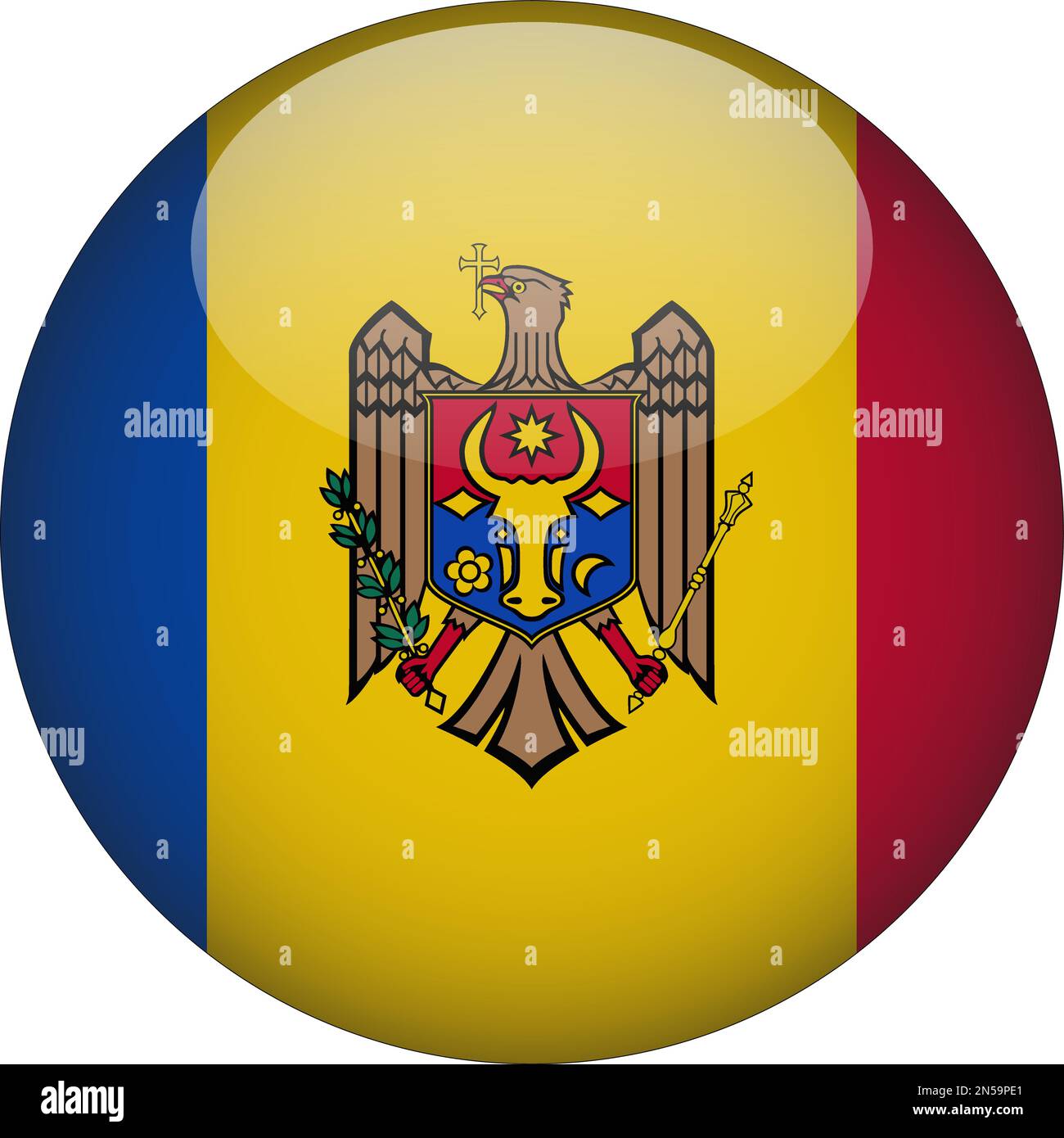 Moldova 3D Rounded Flag Icon Button Vector Stock Vector Image & Art - Alamy