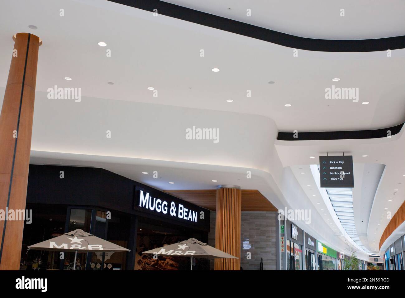 Mugg & Bean, Table Bay Mall, Cape Town Stock Photo - Alamy