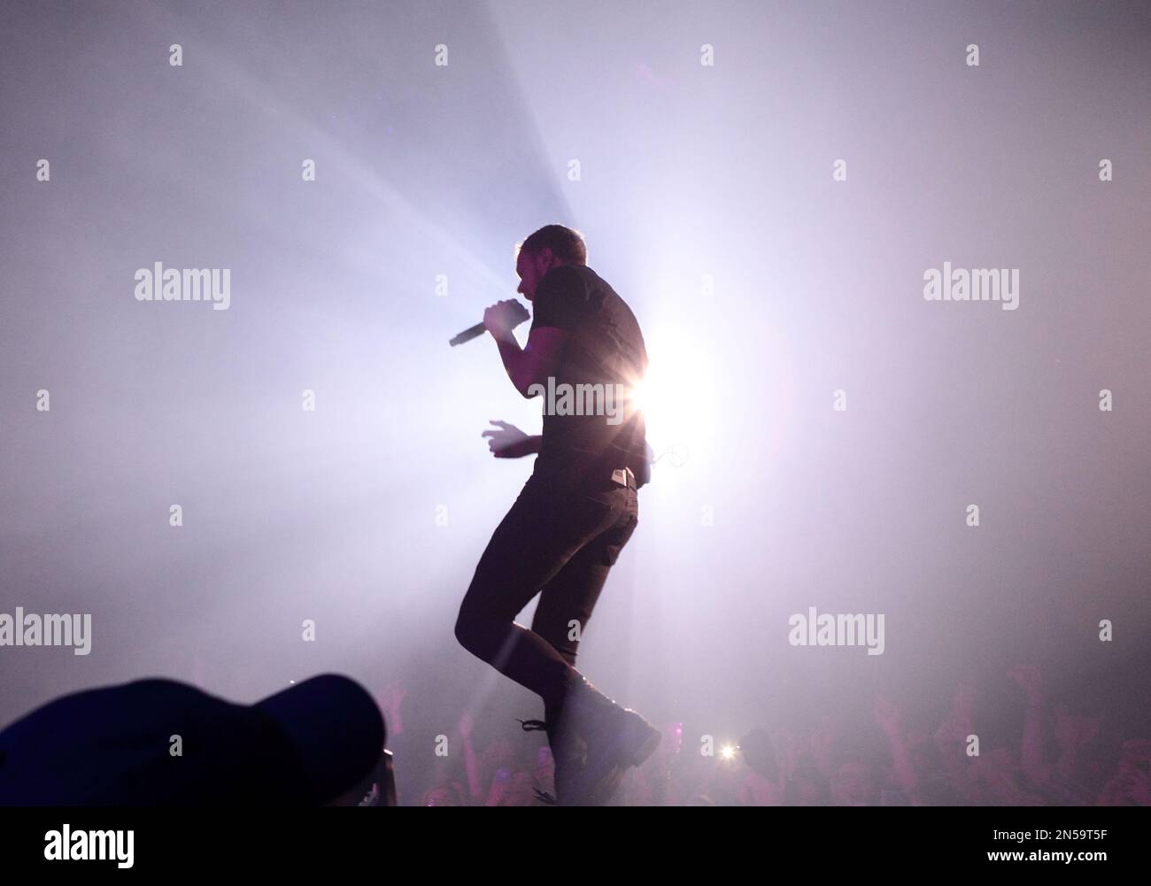 Dan Reynolds of the alternative rock band Imagine Dragons performs in ...