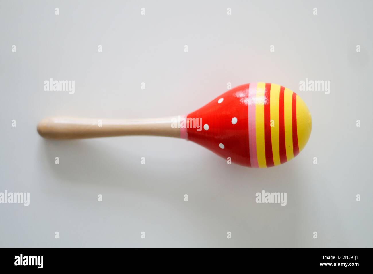 Maracas on a white isolated background Stock Photo - Alamy
