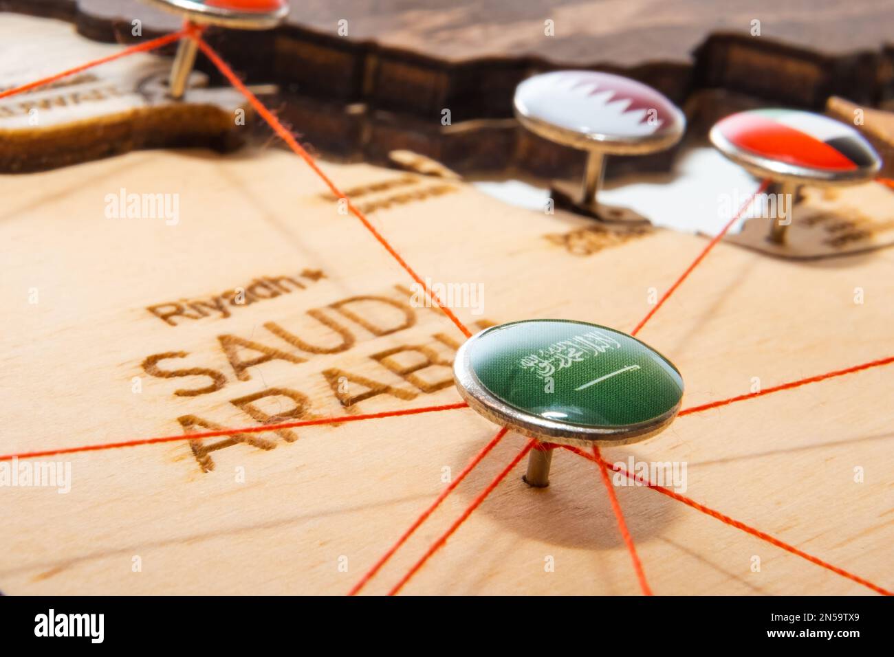 Saudi arabia map pin hi-res stock photography and images - Alamy