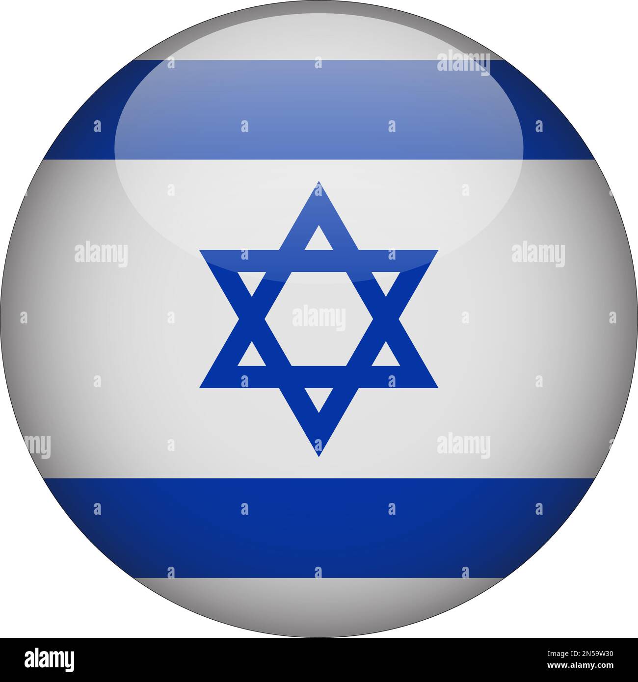Israel 3D Rounded Flag Icon Button Vector Stock Vector Image & Art - Alamy