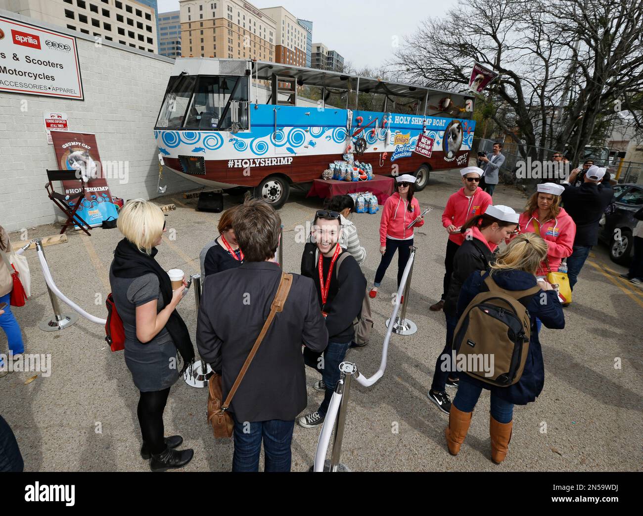 Passengers join Grumpy Cat, the “Worst Mate,” of the Friskies’ S.S ...