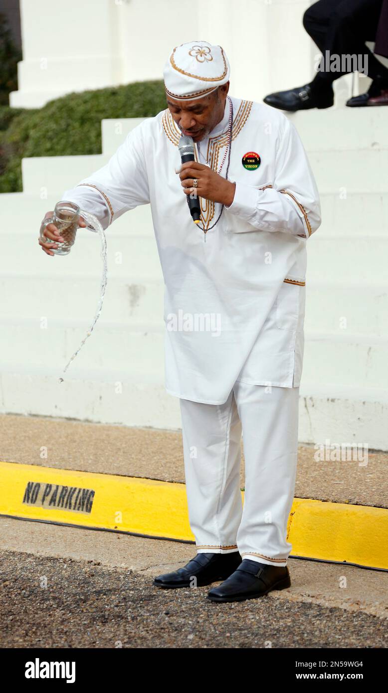 Kwame Kenyatta, deputy chief administrative officer, speaks during the ...