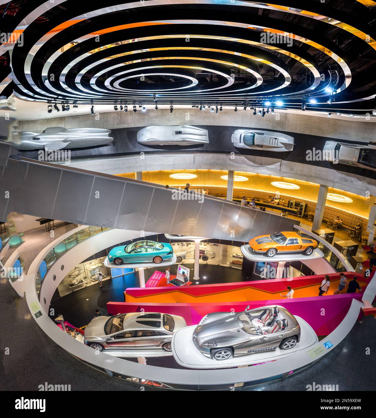 Mercedes-Benz Museum Stuttgart Germany Stock Photo - Alamy