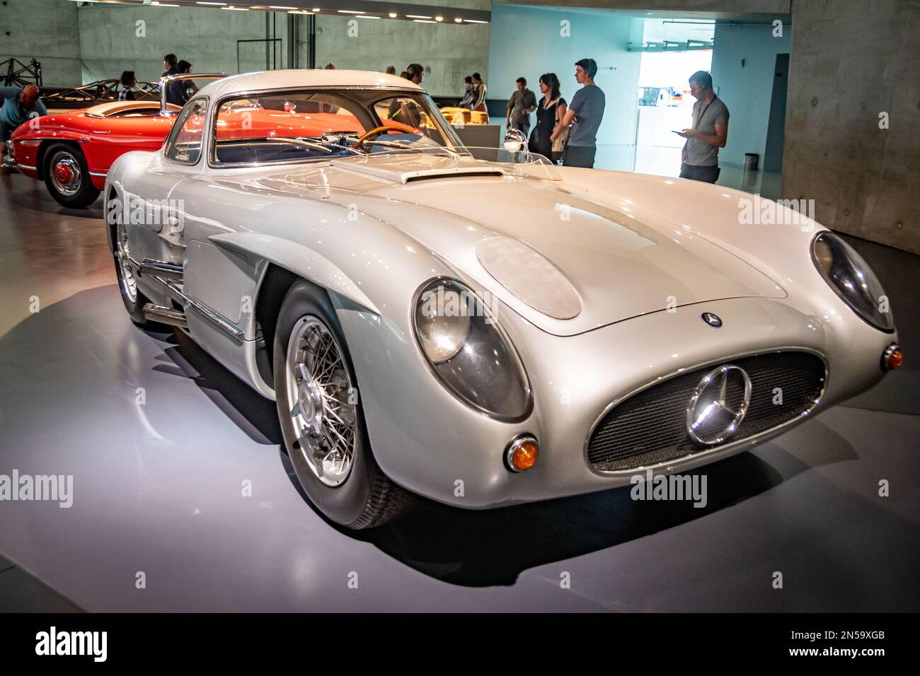 Mercedes-Benz Museum Stuttgart Germany 300 SLR - Worlds Most expensive car Stock Photo - Alamy