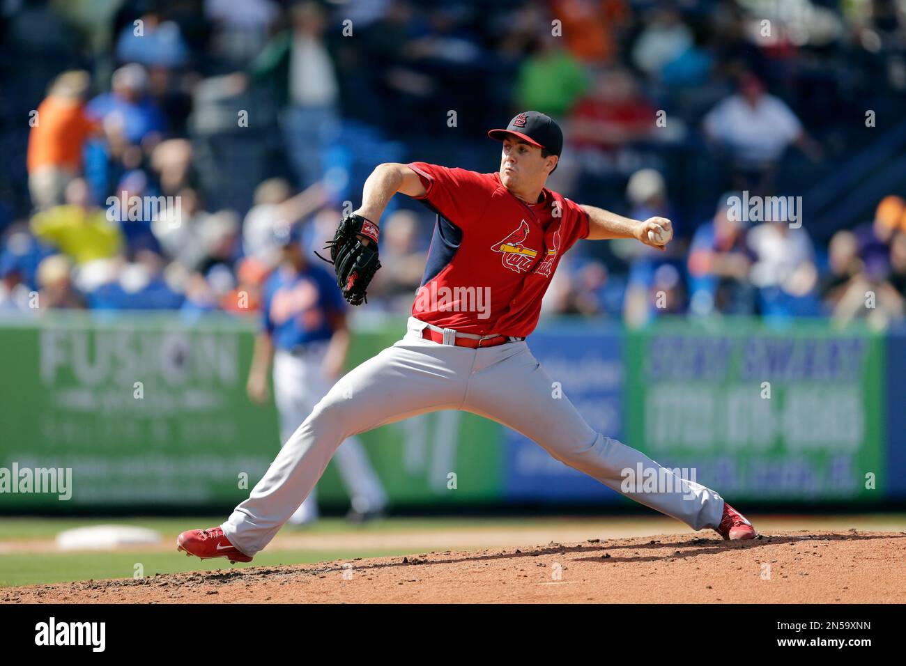 St. Louis Cardinals relief pitcher Tim Cooney throws during the fourth ...