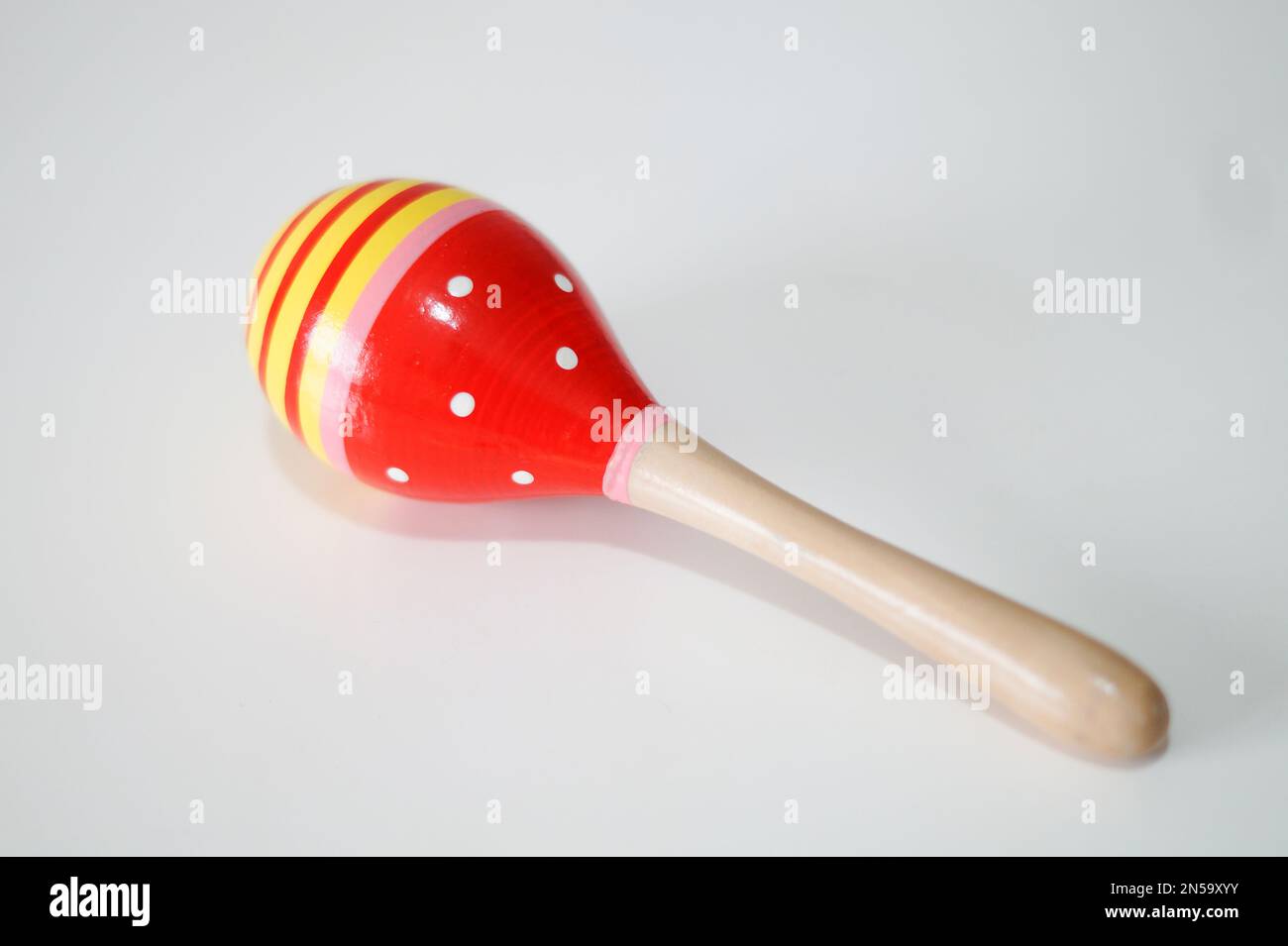 Maracas on a white isolated background Stock Photo - Alamy
