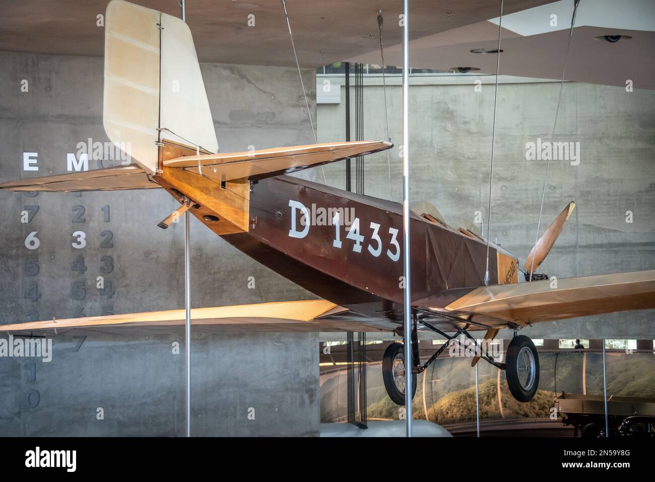 Mercedes-Benz Museum Stuttgart GermanyKlemm airplane Klemm-Daimler L20 ...