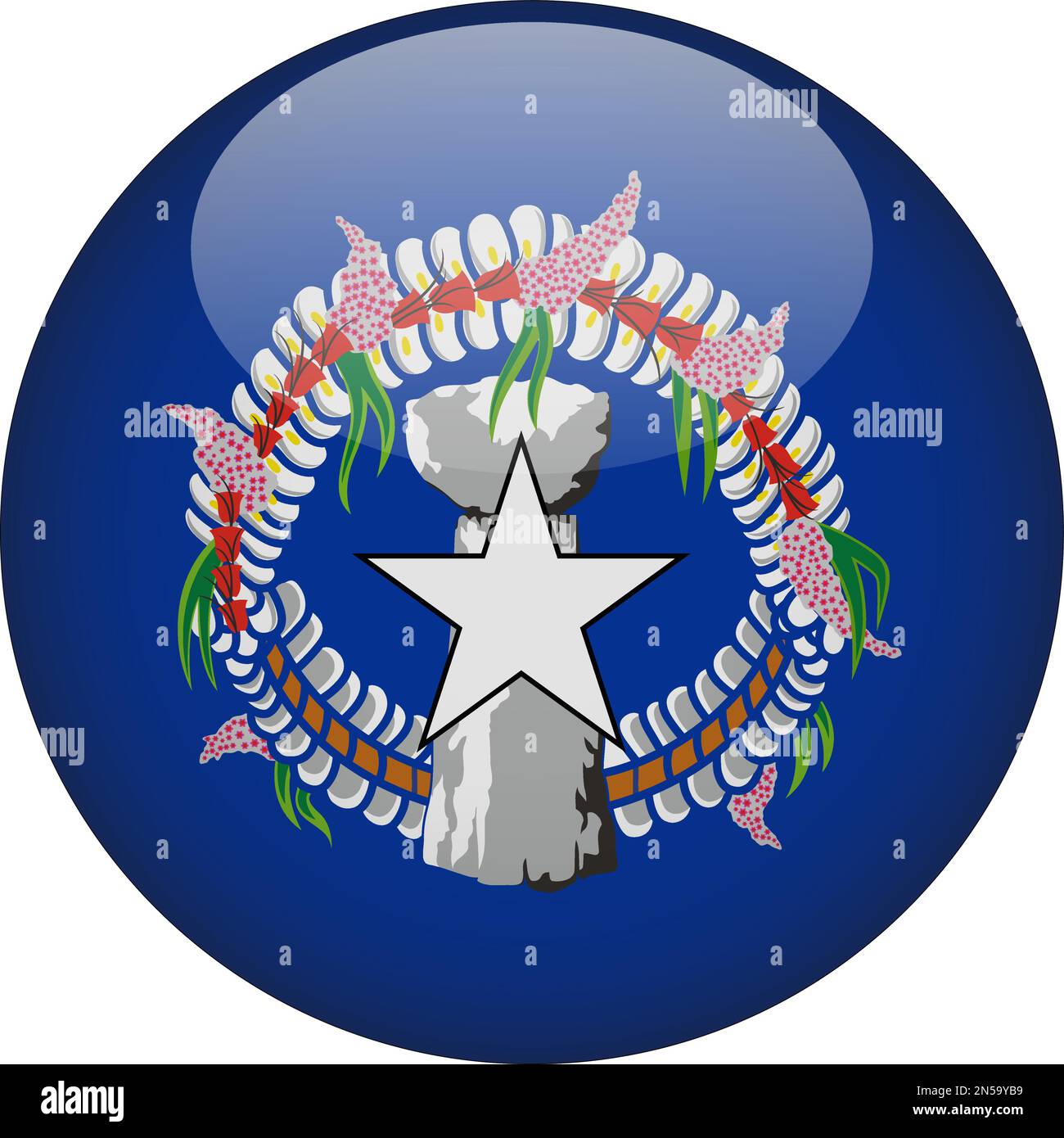 Cnmi Flag Black And White