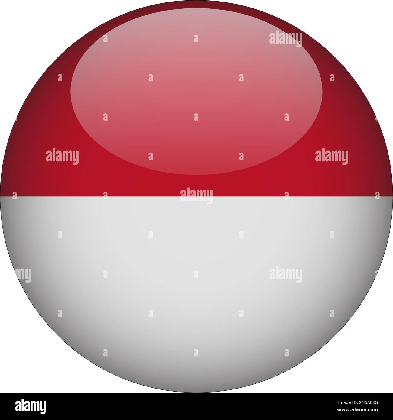 Monaco 3D Rounded Flag Icon Button Vector Stock Vector Image & Art - Alamy