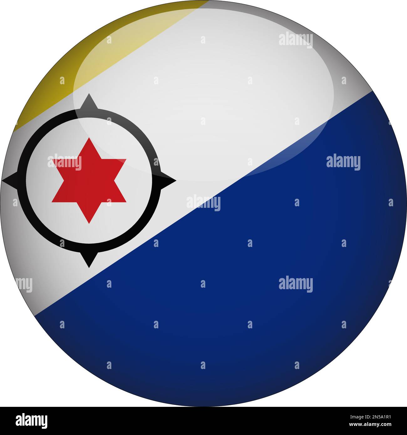 Bonaire 3D Rounded Flag Icon Button Vector Stock Vector Image & Art - Alamy