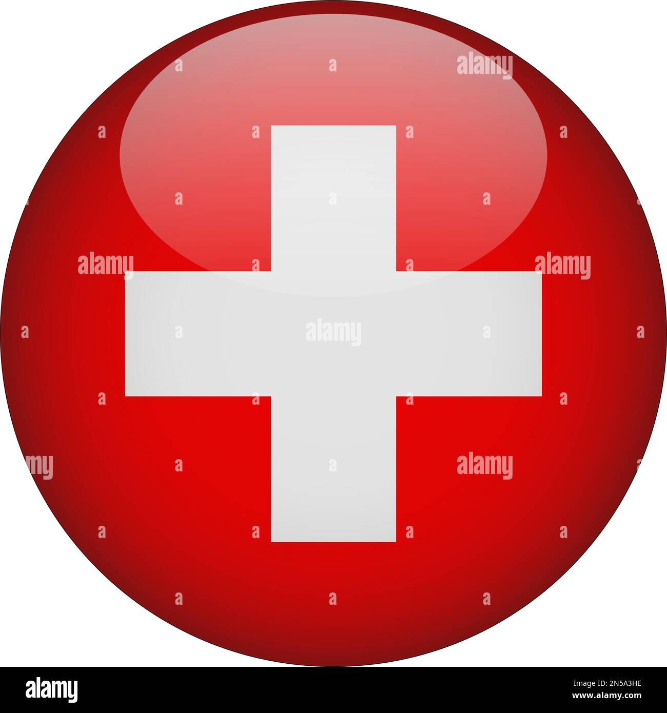 Switzerland map and square flag Stock Vector Images - Alamy