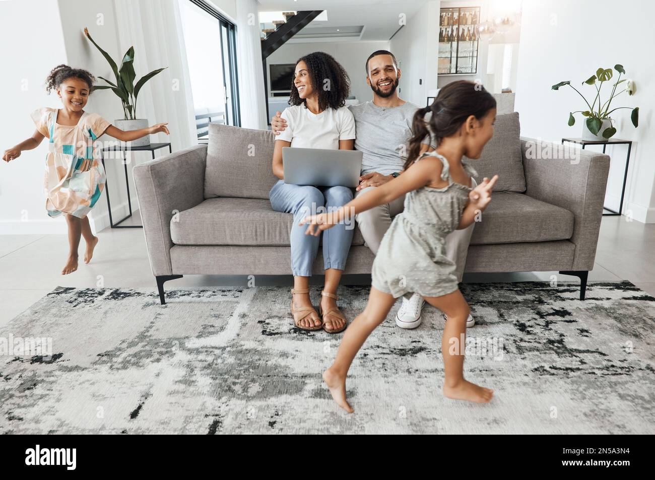 Kids home fitness hi-res stock photography and images - Alamy