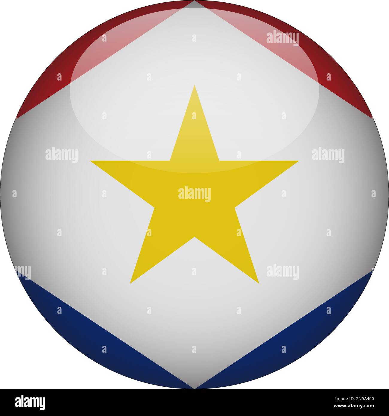 Saba 3D Rounded Flag Icon Button Vector Stock Vector Image & Art - Alamy