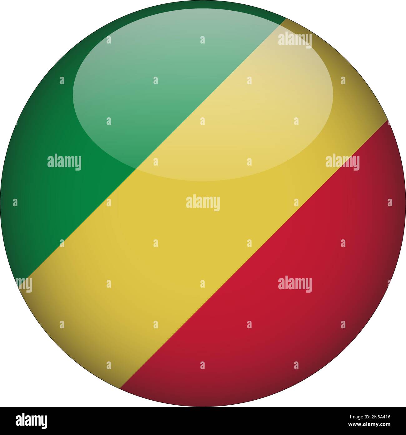 Congo 3D Rounded Flag Icon Button Vector Stock Vector Image & Art - Alamy