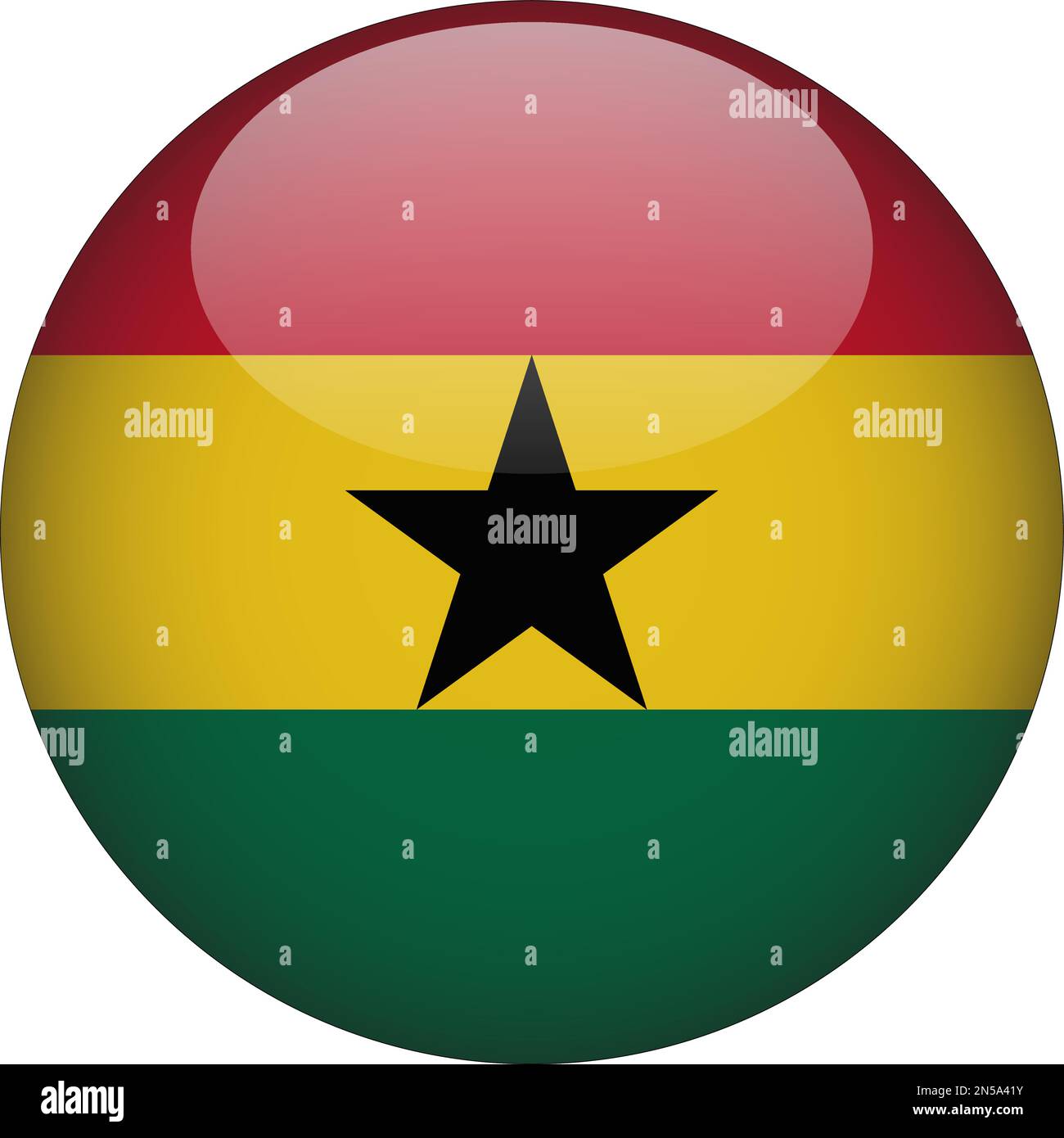 Ghana 3D Rounded Flag Icon Button Vector Stock Vector Image & Art - Alamy