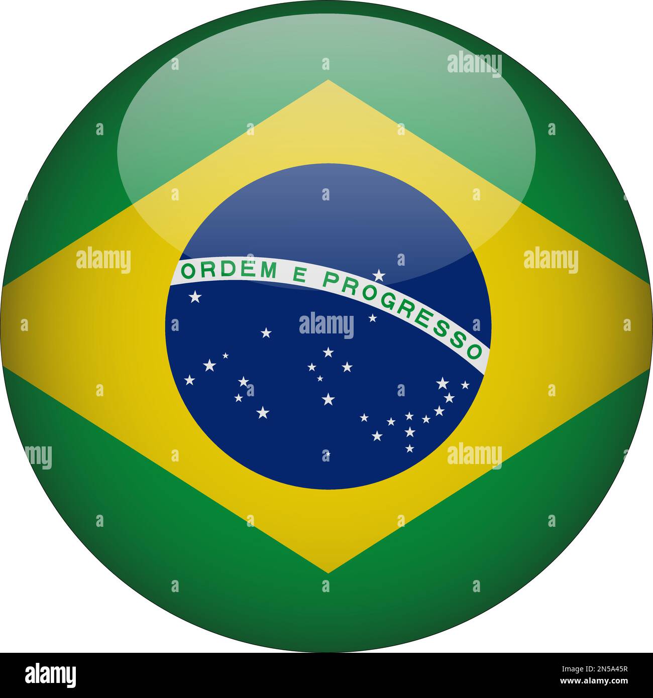 Brazil 3D Rounded Flag Icon Button Vector Stock Vector Image & Art - Alamy