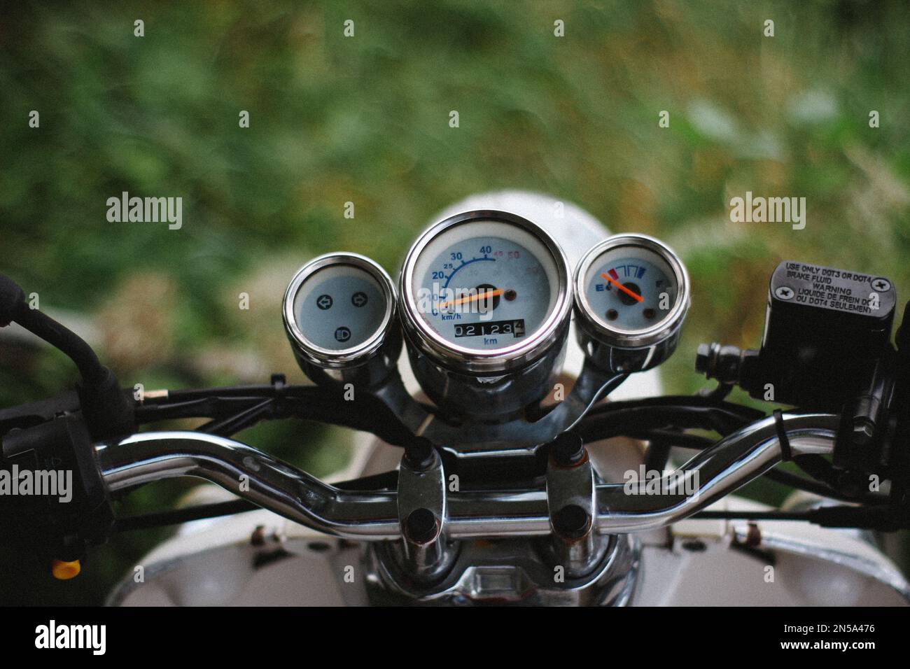Speedometer from old motorcycle hi-res stock photography and images - Alamy