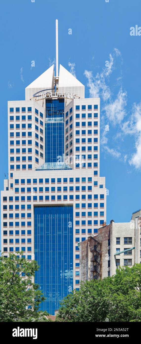 Pittsburgh Downtown: Granite-and-glass-clad Fifth Avenue Place, with ...