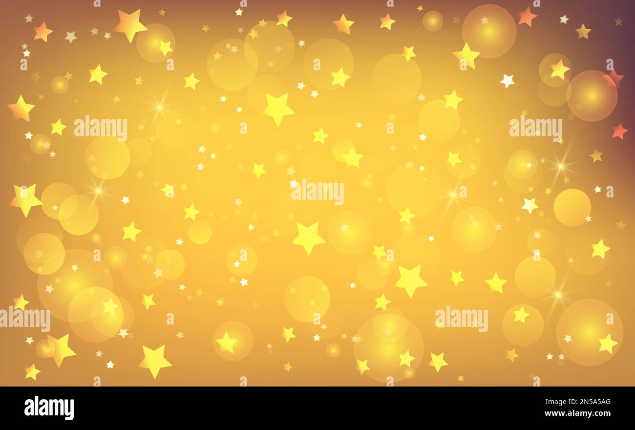 Magic gold vector background in sparkling stars Stock Vector Image & Art - Alamy