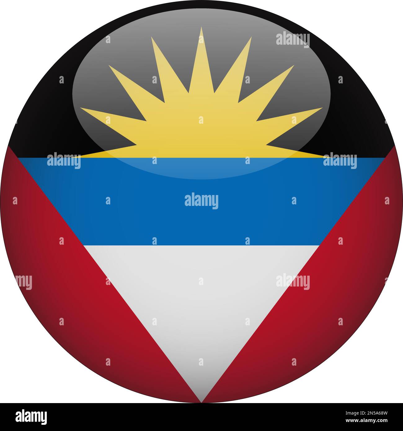 Antigua and barbuda vector outline map hi-res stock photography and ...