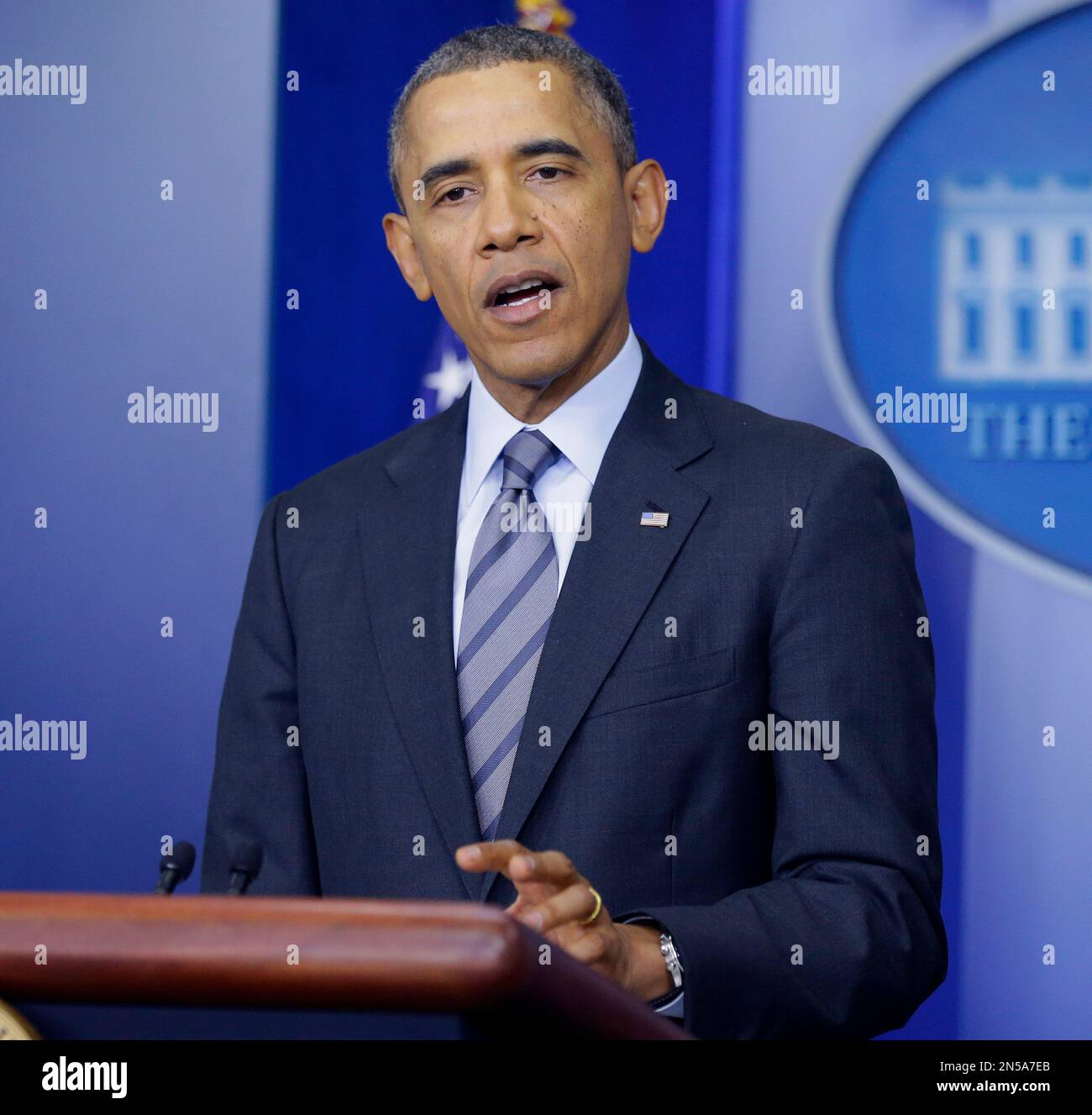 President Barack Obama talks about the situation in Ukraine, Thursday ...