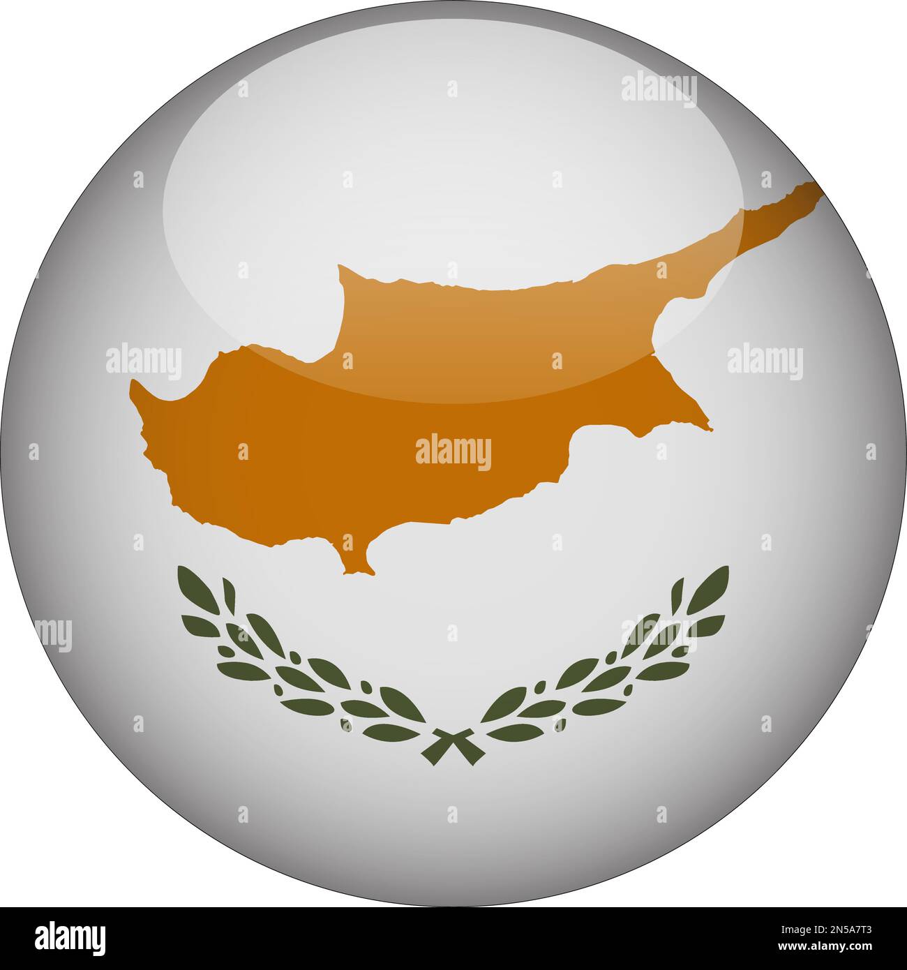 Cyprus 3D Rounded Flag Icon Button Vector Stock Vector Image & Art - Alamy