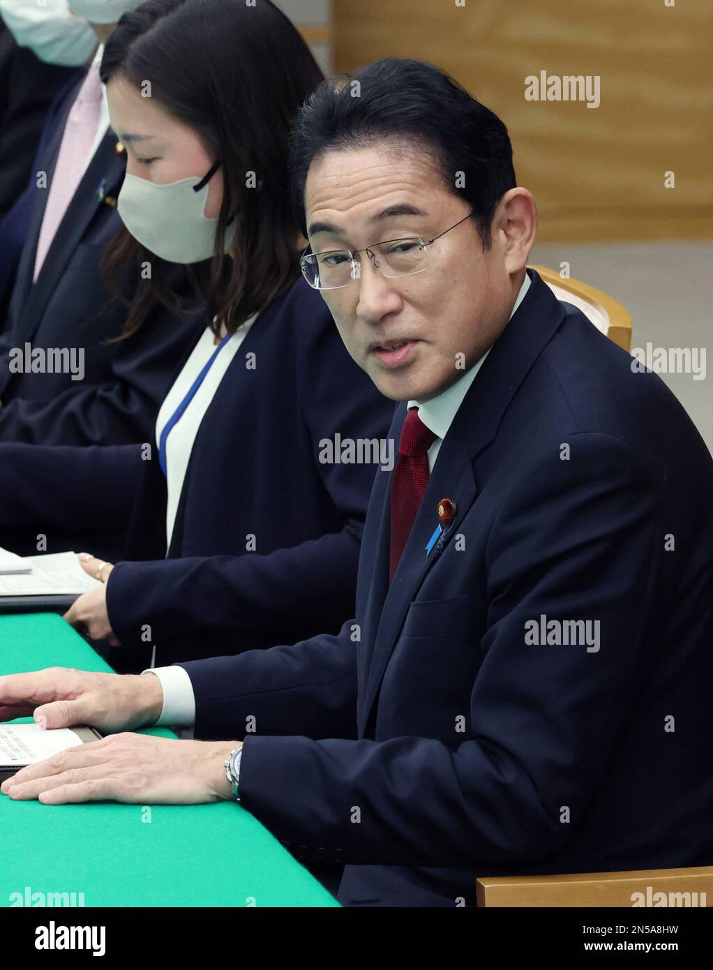 Japan's Prime Minister Fumio Kishida holds a meeting with Ferdinand ...
