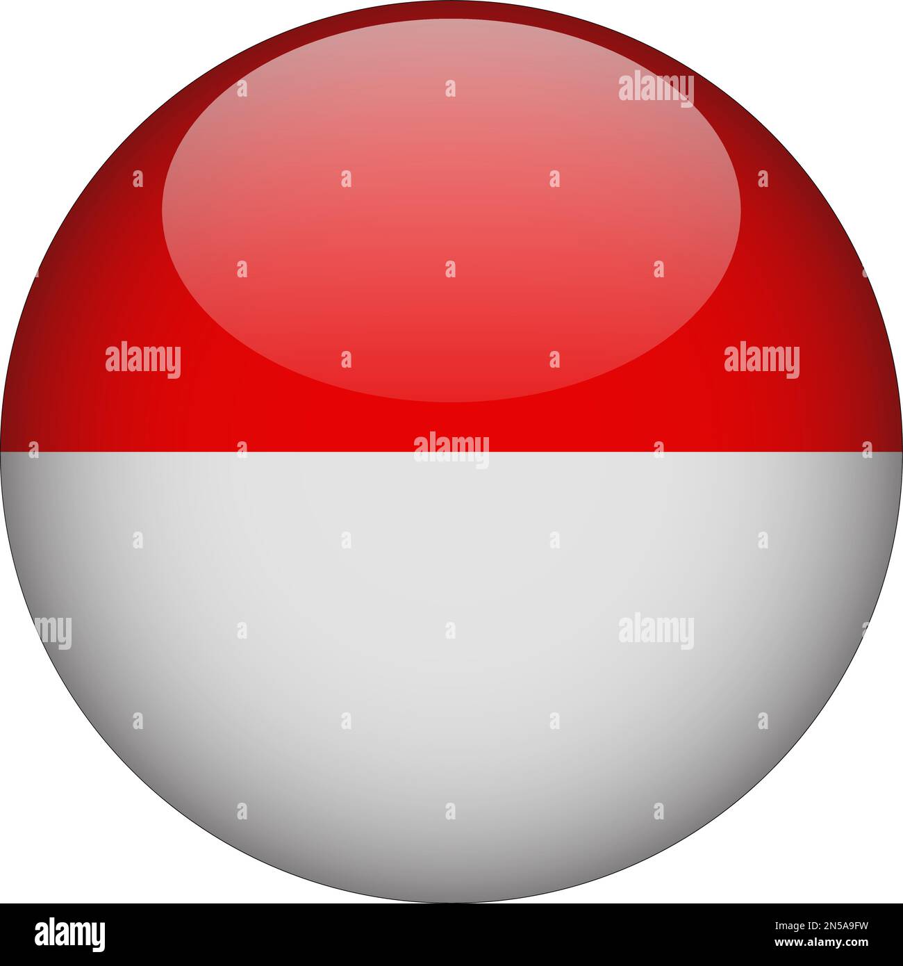 Indonesia 3D Rounded Flag Icon Button Vector Stock Vector Image & Art - Alamy