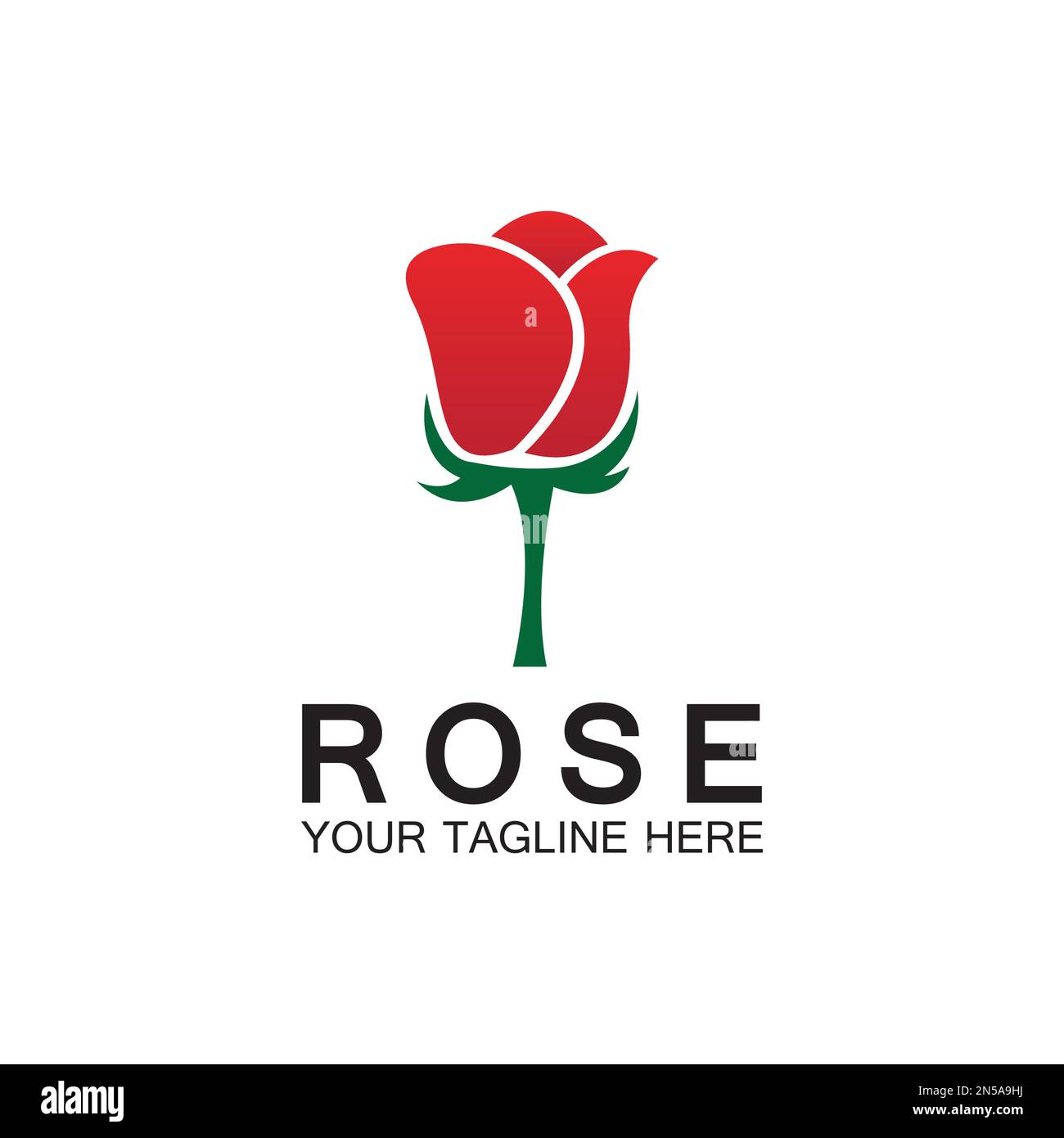 Rose logo flower vector icon illustration design Stock Vector Image ...