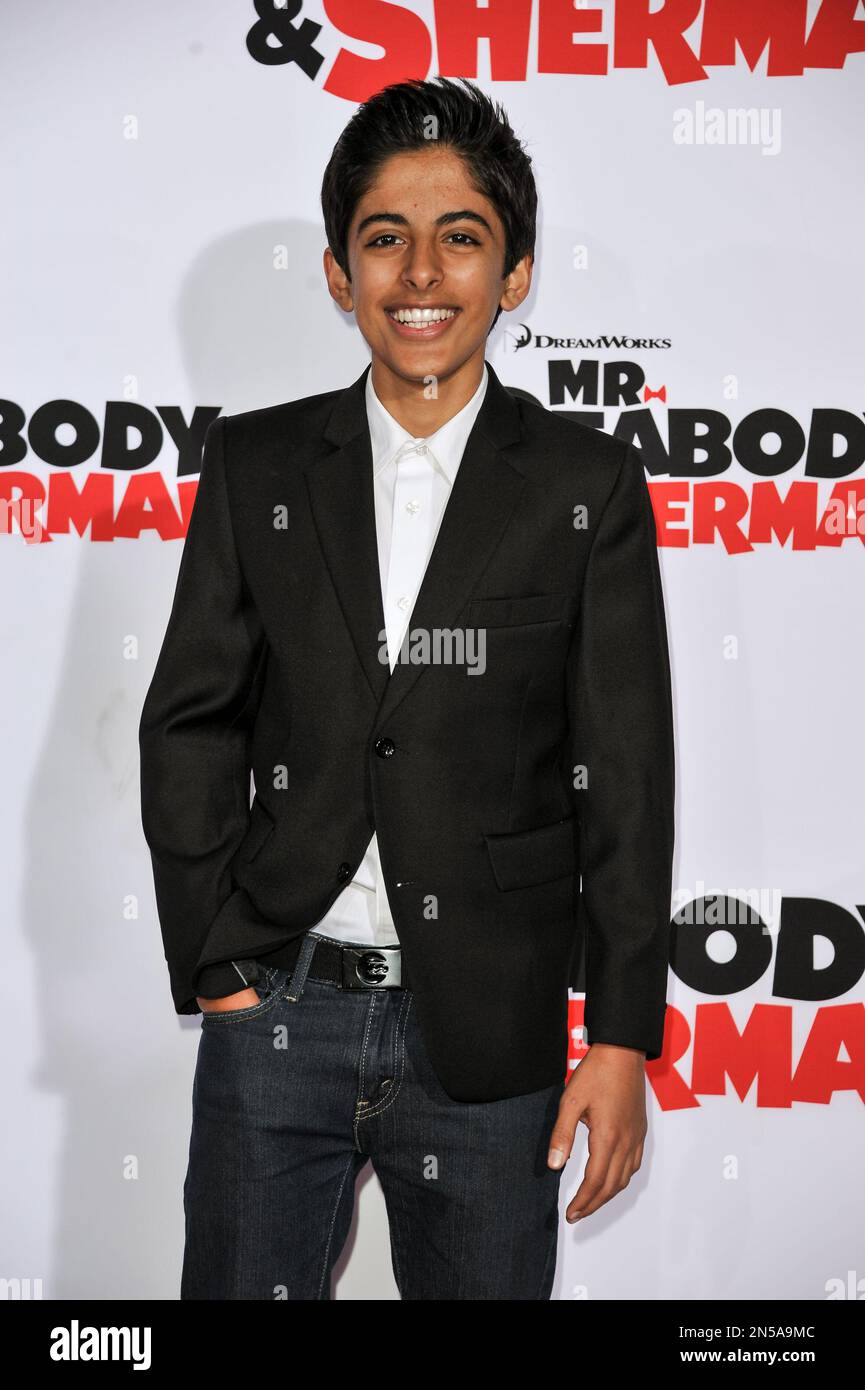 Karan Brar arrives at the LA Premiere of "Mr. Peabody & Sherman" on ...
