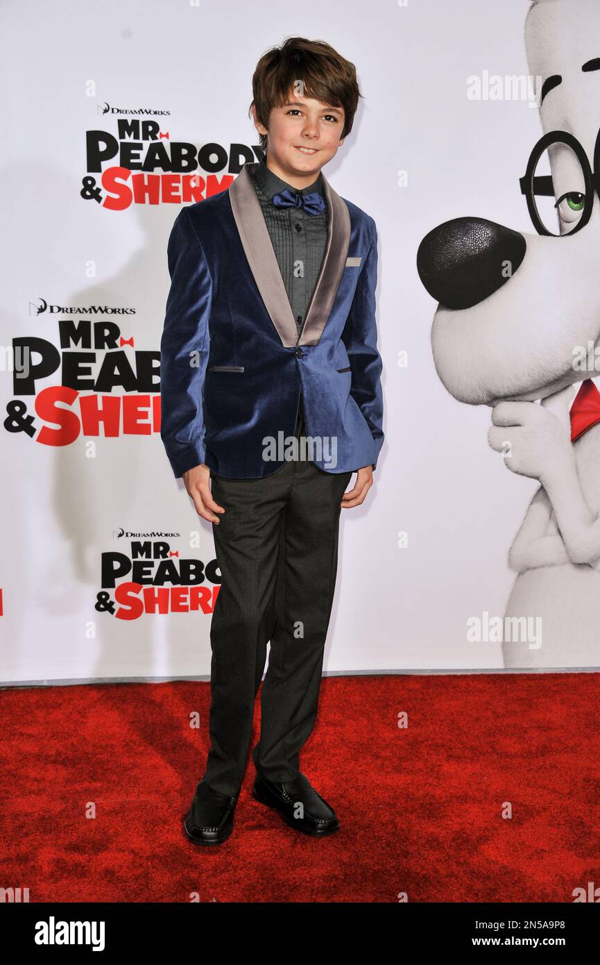Max Charles arrives at the LA Premiere of "Mr. Peabody & Sherman" on ...