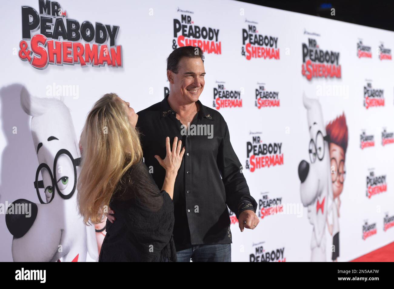 Patrick Warburton and Cathy Jennings attend the LA Premiere of "Mr ...