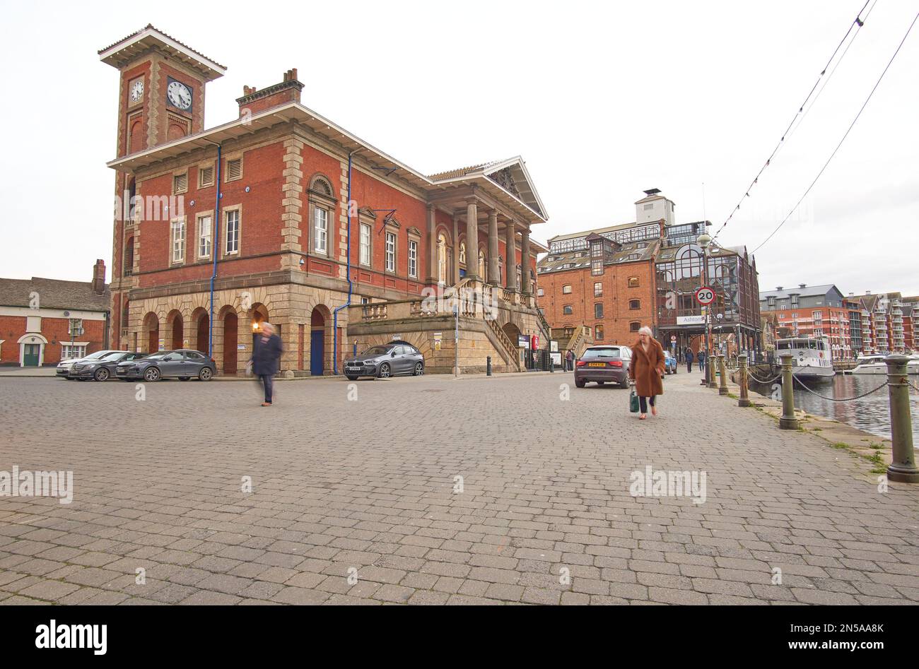 The old customs house at Ipswich marina, UK Stock Photo - Alamy