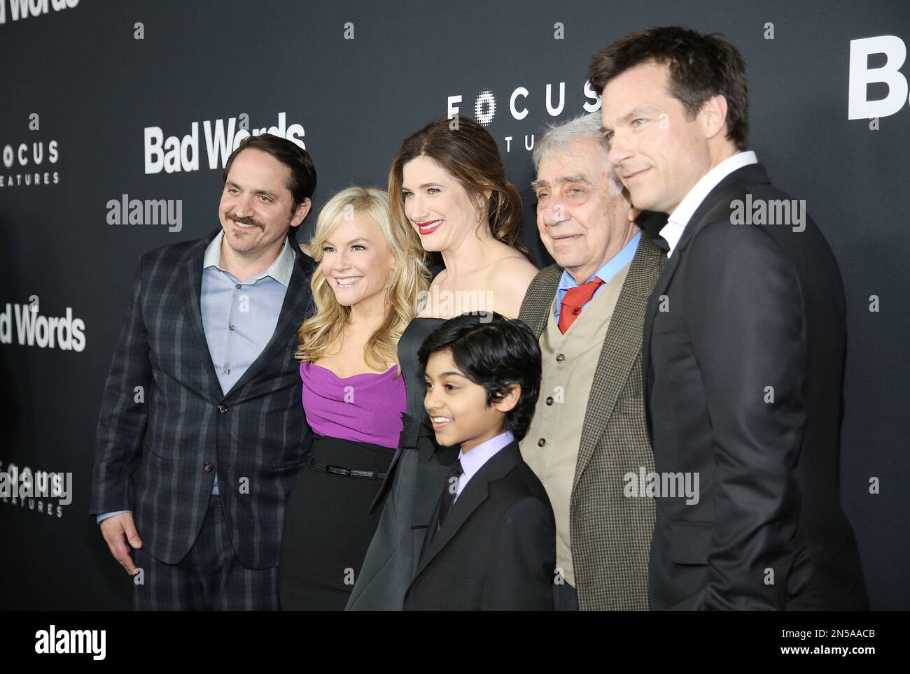 From left, Ben Falcone, Rachael Harris, Kathryn Hahn, Rohan Chand ...