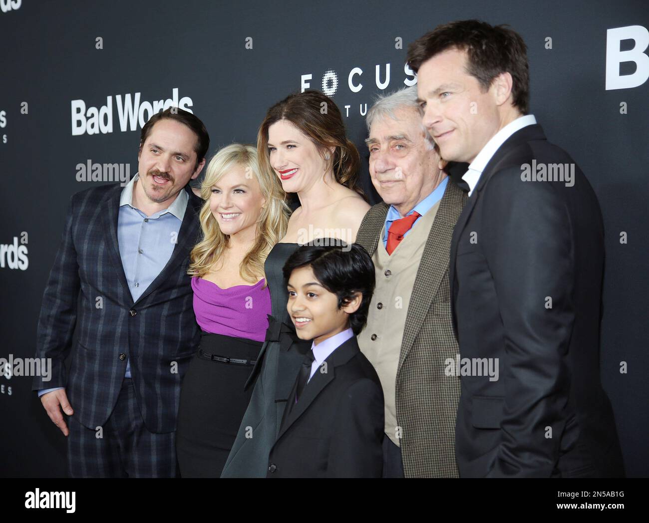 From left, Ben Falcone, Rachael Harris, Kathryn Hahn, Rohan Chand ...