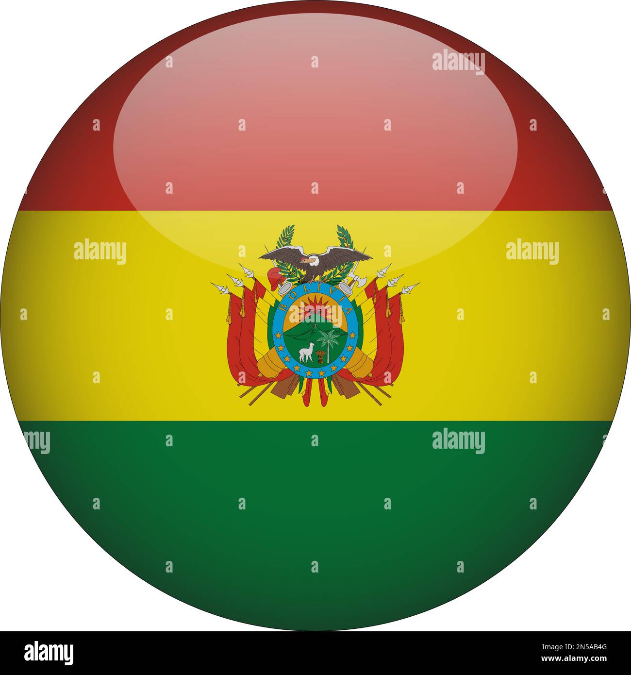 Bolivia 3D Rounded Flag Icon Button Vector Stock Vector Image & Art - Alamy