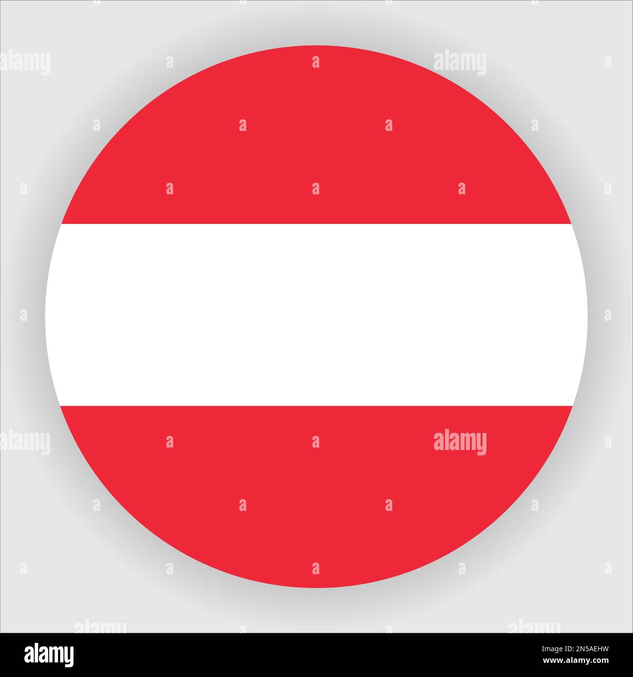 Austria Flat Rounded Flag Icon Button Vector Stock Vector Image And Art