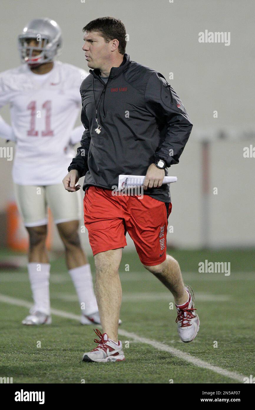 Ohio State co-defensive coordinator and safeties coach Chris Ash ...