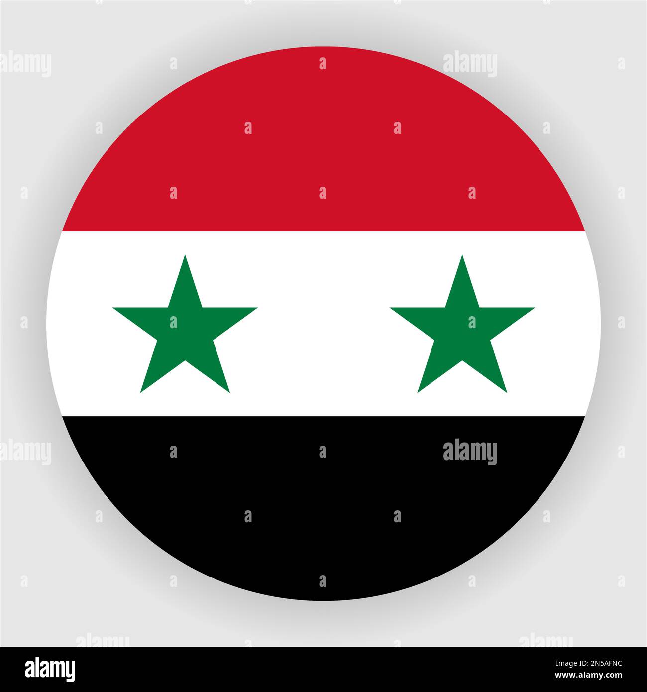 Syria Flat Rounded Flag Icon Button Vector Stock Vector Image And Art Alamy