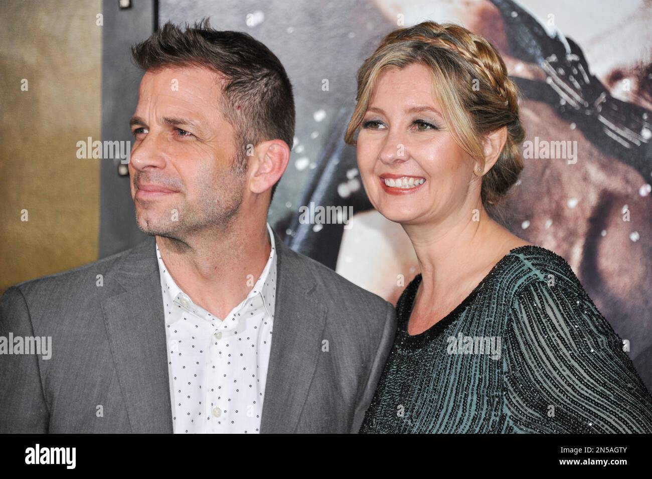 Deborah Snyder, left, and Zack Snyder arrive at the LA Premiere of "300 ...